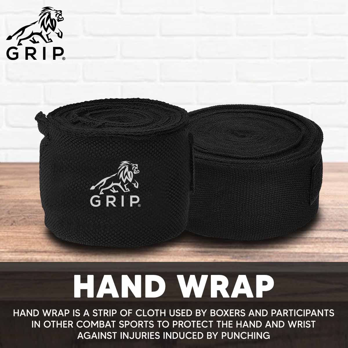 Grip Hand Wrap, a strip of cloth used by boxers to protect the hand and ...