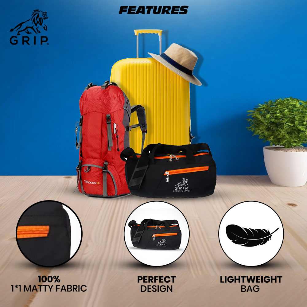 Grip Duffle Bag with perfect design, easy to use features and stylish look