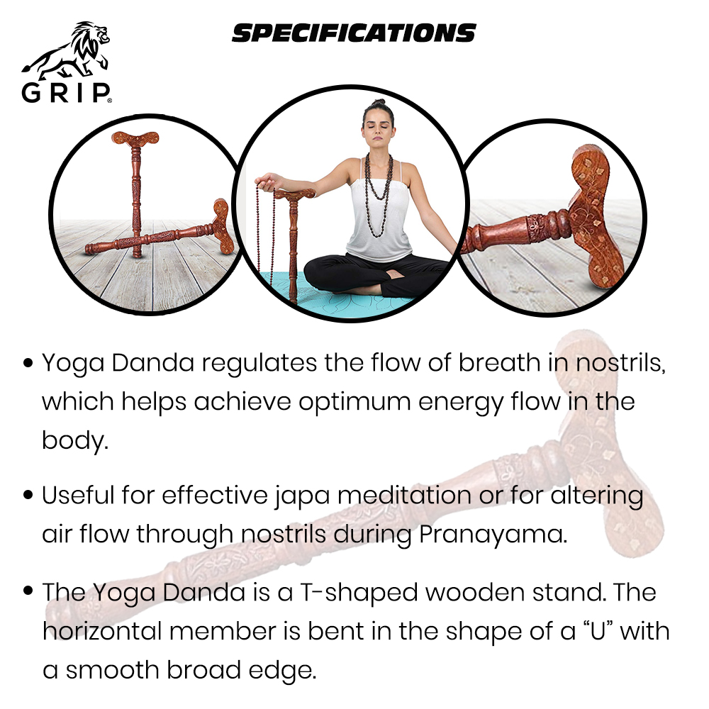 Grip Yoga Danda, it regulates the flow of BREATH in nostrils, which ...